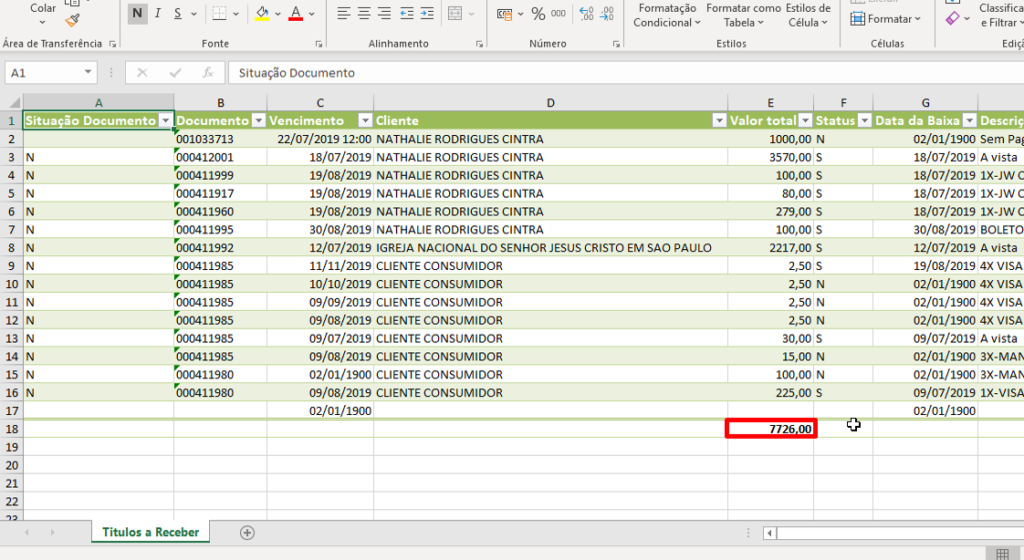 Extrator de informações para excel - Sistema de Gestão e Plataforma E ...