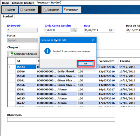 Manual - Geração de Borderô - Sistema de Gestão e Plataforma E-Commerce