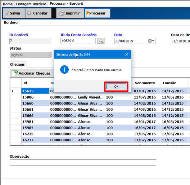 Manual - Geração de Borderô - Sistema de Gestão e Plataforma E-Commerce