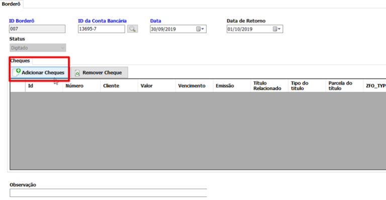 Manual - Geração de Borderô - Sistema de Gestão e Plataforma E-Commerce